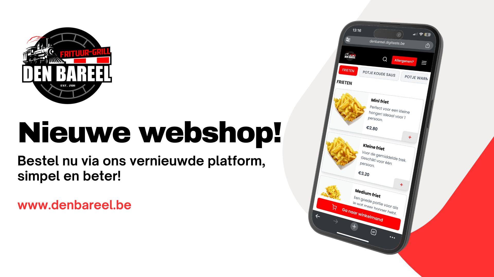 Frituur Den Bareel | Bestel online